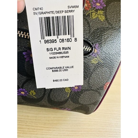 Coach | Bags | Coach Country Floral Medium Rowan Satchel Crossbody ...